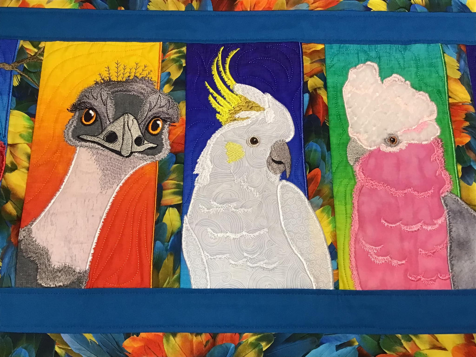 Australian Birds Table Runner 5x7 6x10 7x12