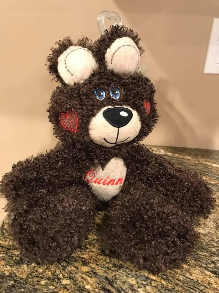 Embroidery Design ITH - Love Bear Stuffed Toy | Sweet Pea