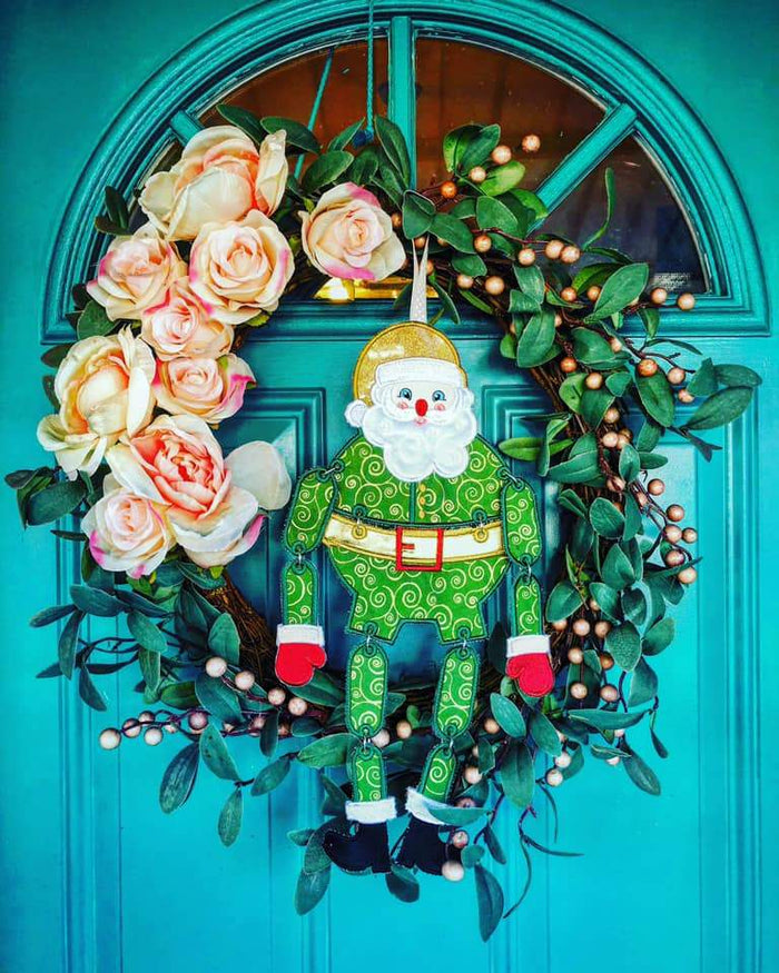 Articulated Santa ITH Machine Embroidery Design