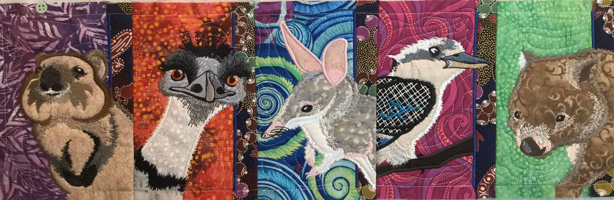 Australian Animals Table Runner 5x7 6x10 7x12