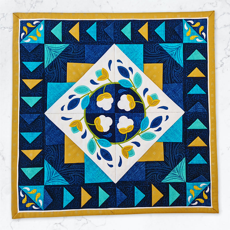 Pretty Prairie Point Quilt 4x4 5x5 6x6 7x7 8x8