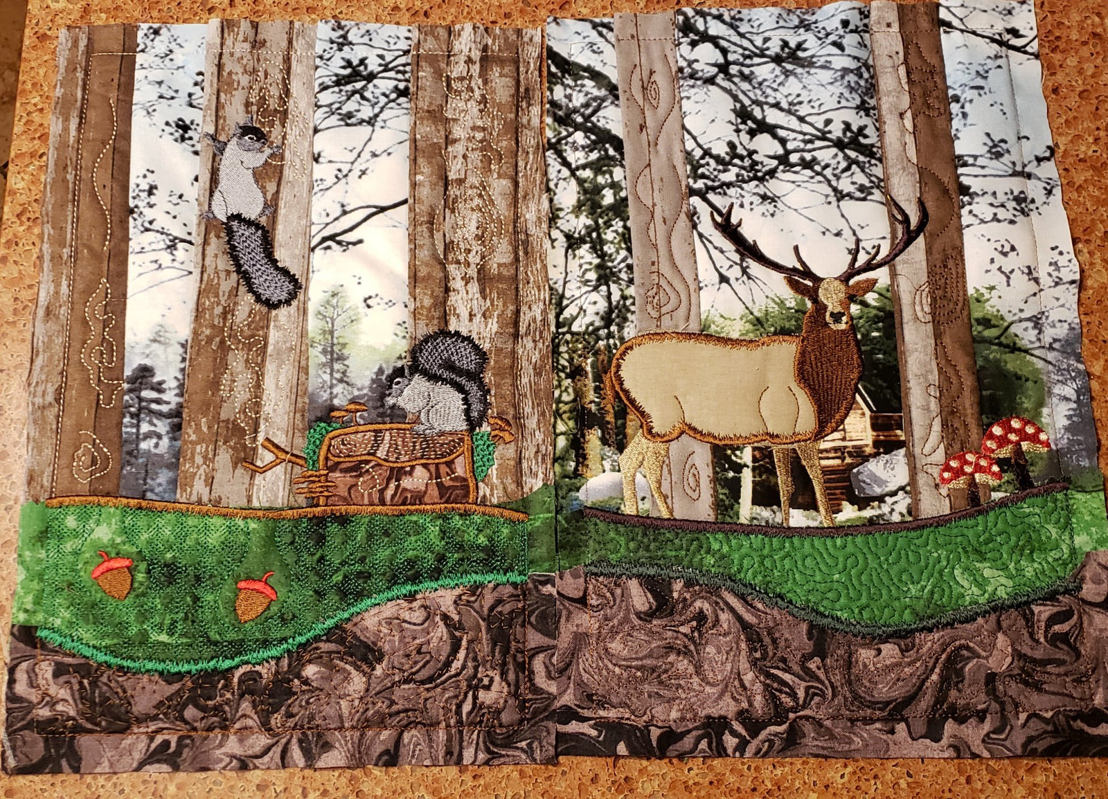 Fall Forest Table Runner 5x7 6x10 8x12