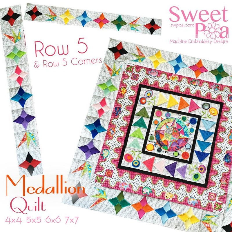 Medallion BOM Sew Along Quilt Block 5 and Corner Block 5