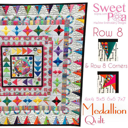 Medallion BOM Sew Along Quilt Block 8 and Corner Block 8