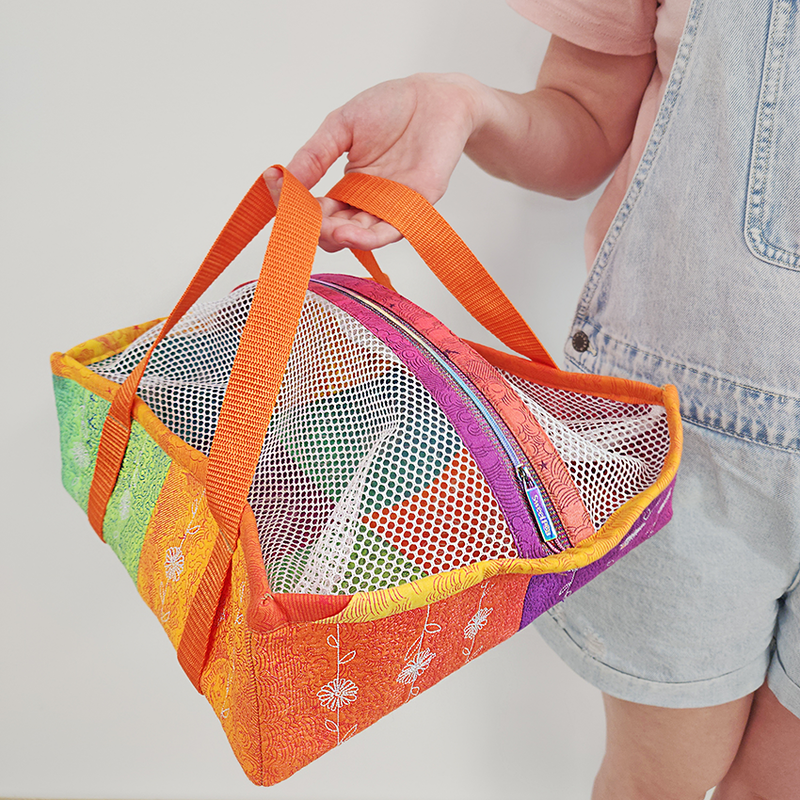 Mesh Food Carrier in the hoop machine embroidery design