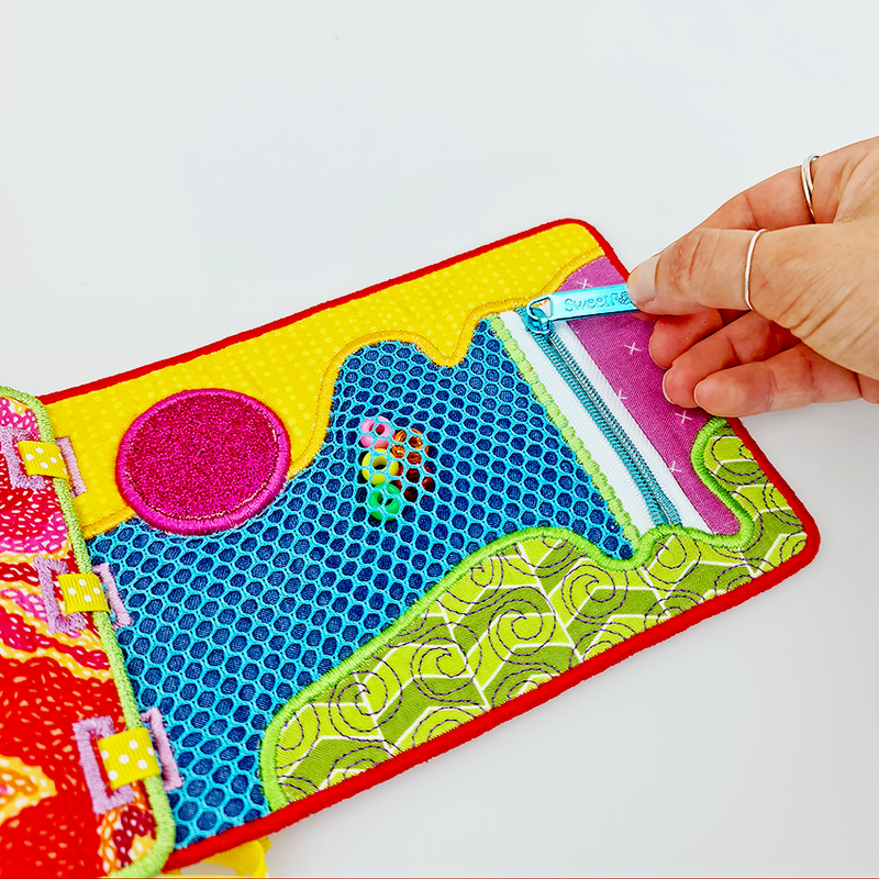 Fidget Book ITH machine embroidery design