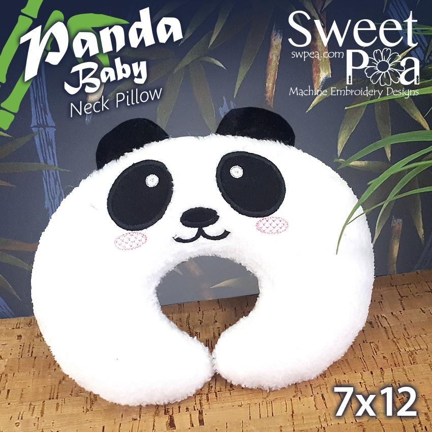 Machine Embroidery Design ITH - Bear Baby Neck Pillow