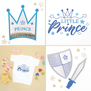 Prince & Princess Embroidery and Applique Set