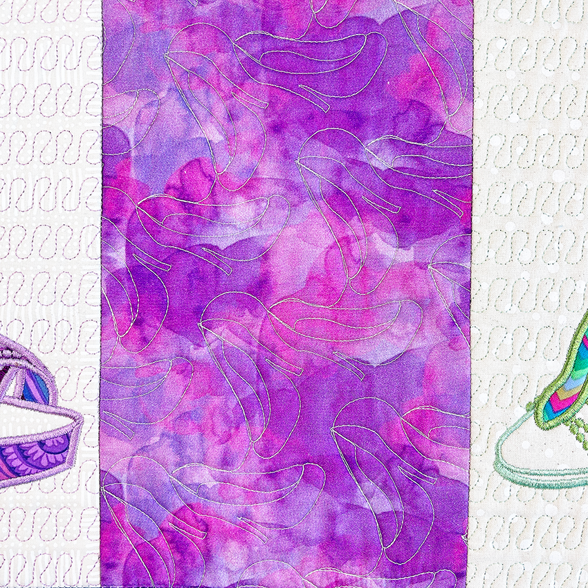 In The Hoop Embroidery - Shoe Blocks and Quilt