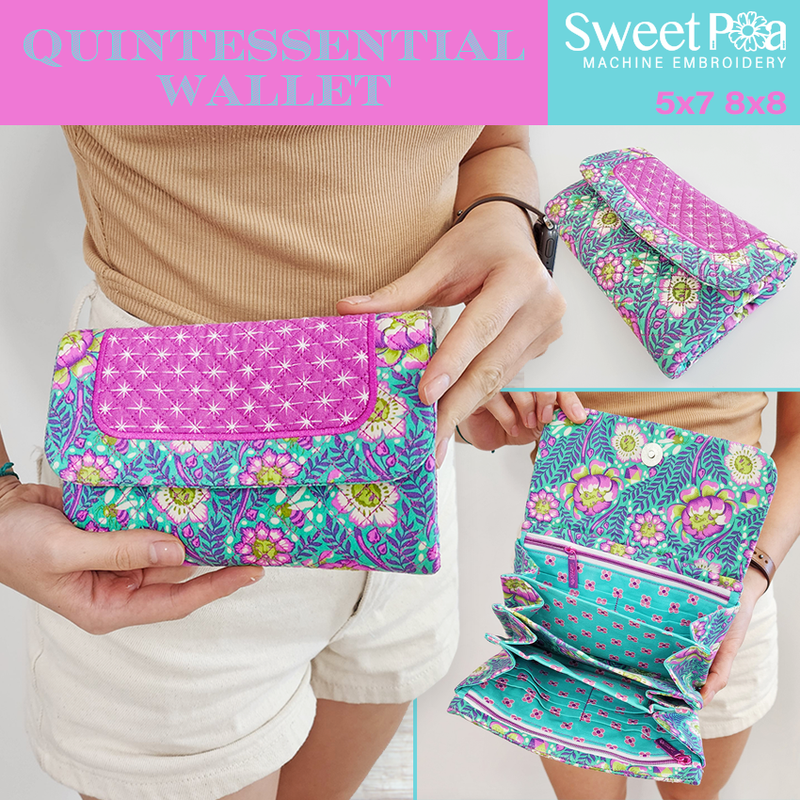 In The Hoop Embroidery Designs - Quintessential Wallet