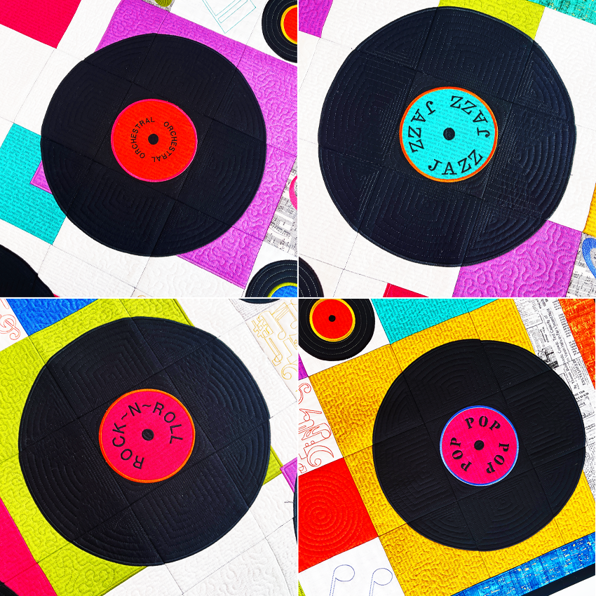 Embroidery Designs Brisbane - Music Quilt