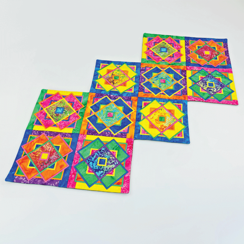 In The Hoop Embroidery Designs - Repeating Pattern Table Runner