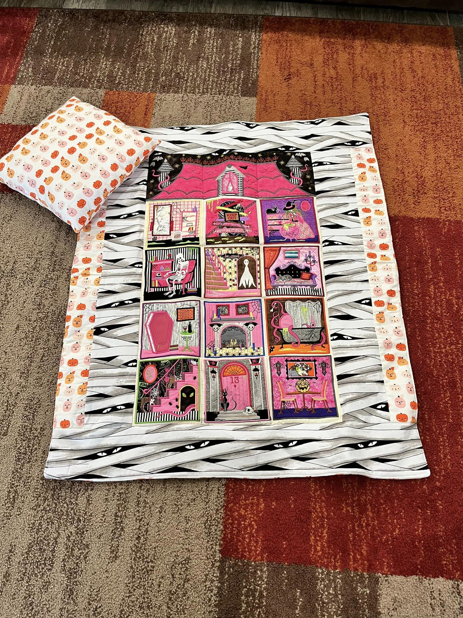 Halloween Haunted House Quilt - Bulk Pack