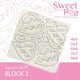 Embroidery Designs - Square Quilt Block (Love)