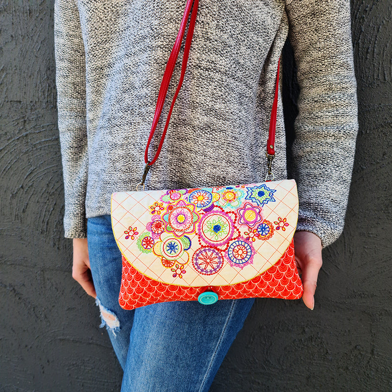 Embroidery Design ITH - Hobo Clutch Bag