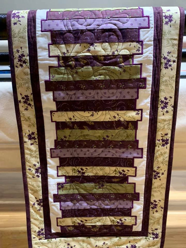 Machine Embroidery Projects - Stripey Table Runner