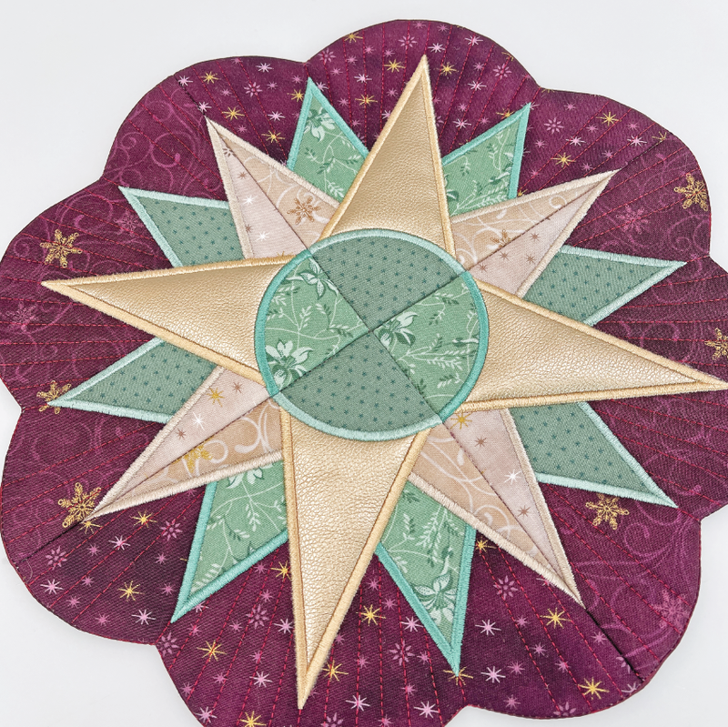 Embroidery Ideas & Patterns - Star Candle Mat