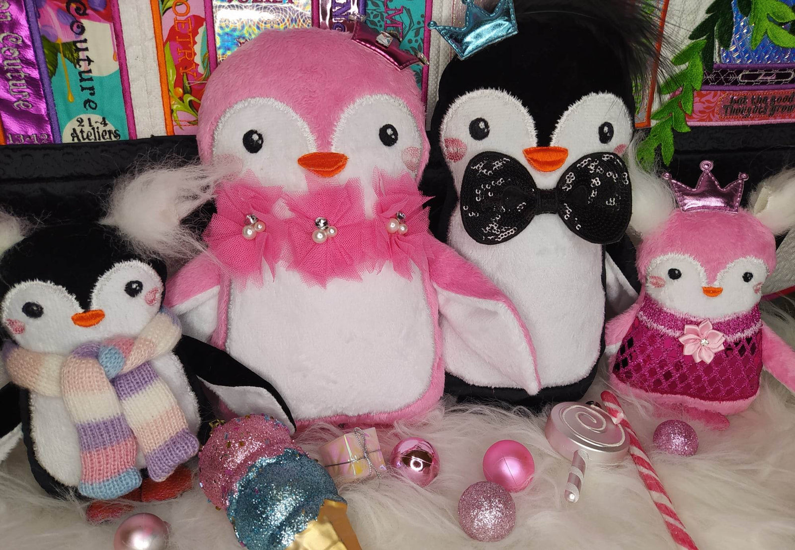 ITH Machine Embroidery Design - Penguin Stuffie