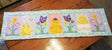 In The Hoop Embroidery - Spring Chickens Table Runner