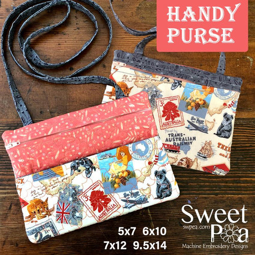 Handy purse In the Hoop Machine Embroidery Design ITH