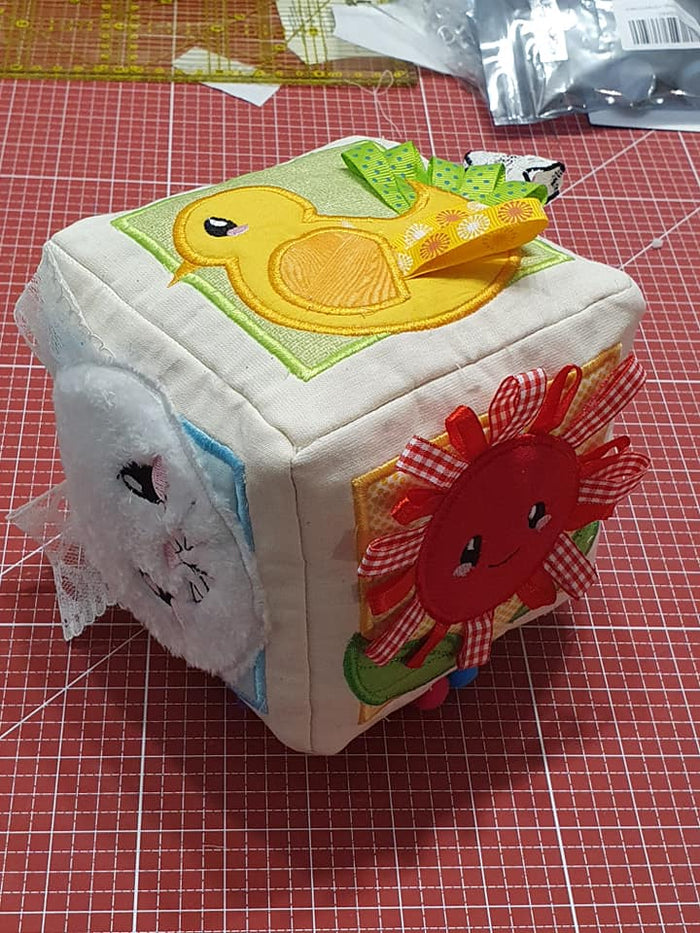 3D Baby Block in the Hoop Machine Embroidery Design