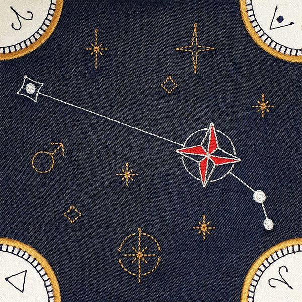 BOM Zodiac Quilt Block 1 - Aries