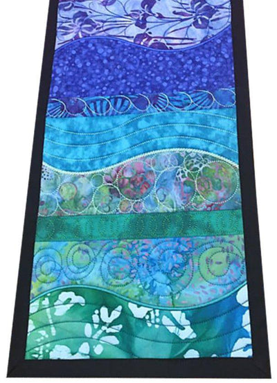 ITH Machine Embroidery Design - Freeform Table Runner