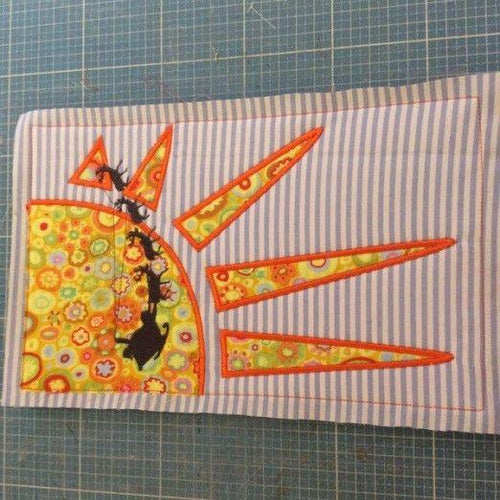 Machine Embroidery Projects - Summer Santa Table Runner