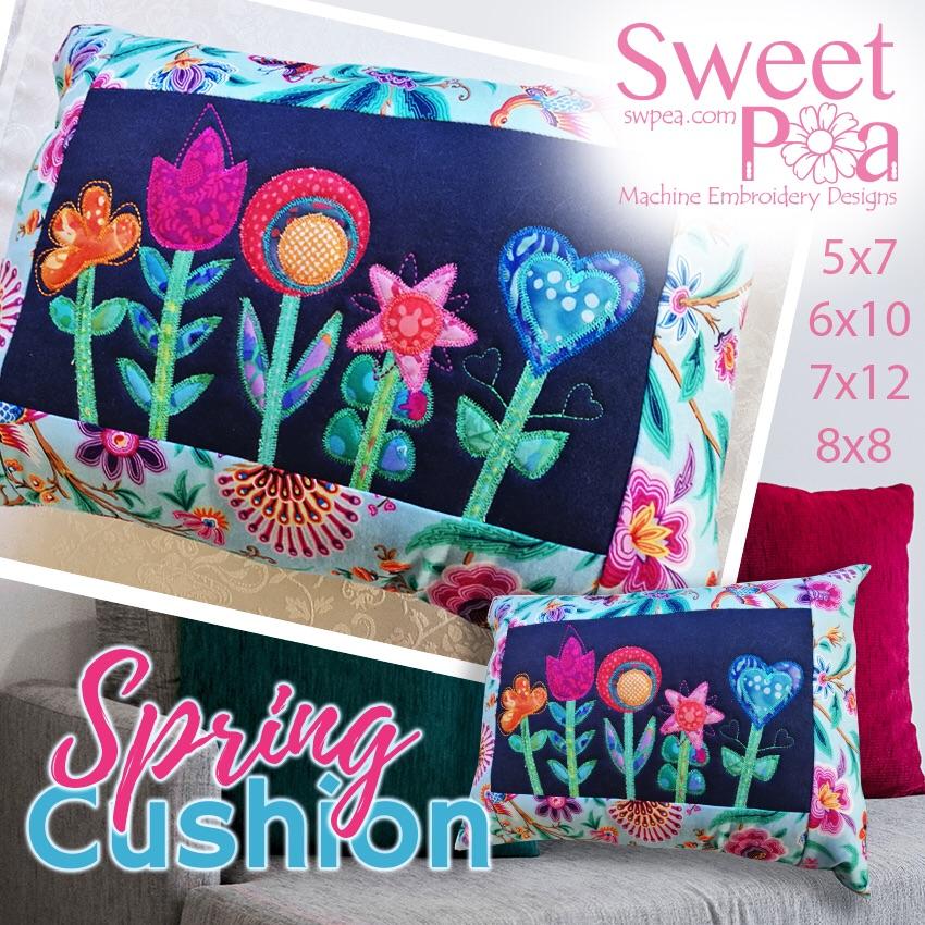 In The Hoop Embroidery - Spring Cushion