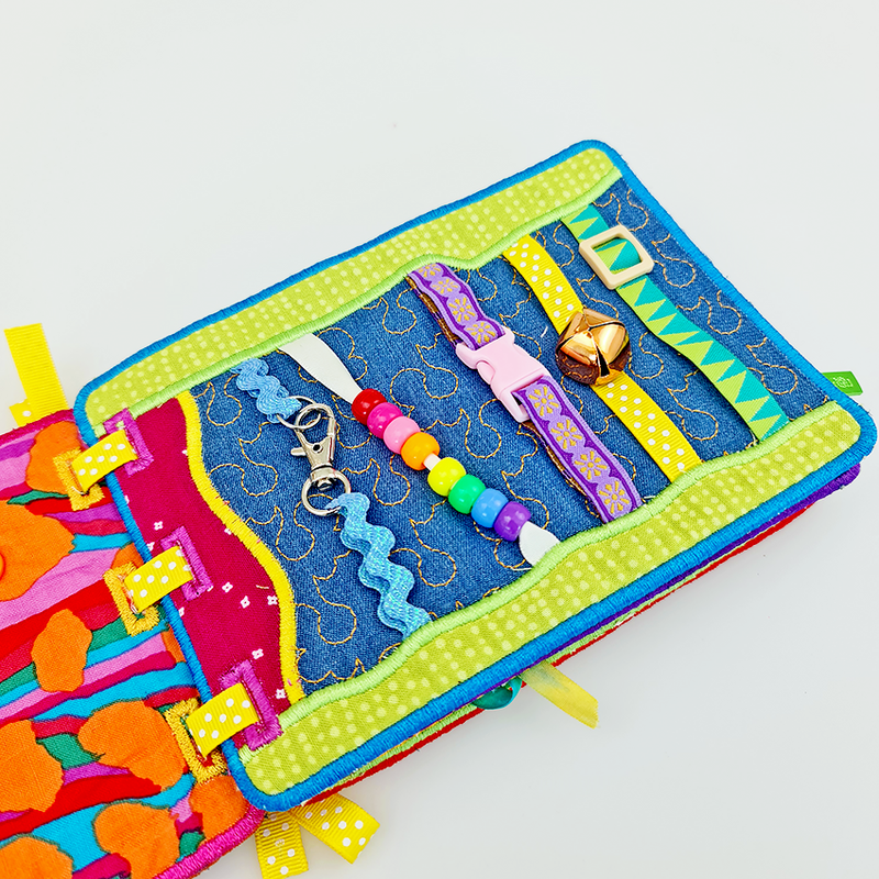 Fidget Book ITH machine embroidery design